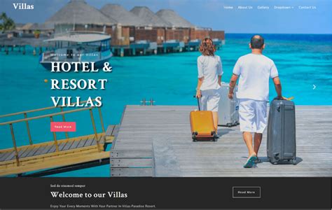 hotel website html template download for free designhooks