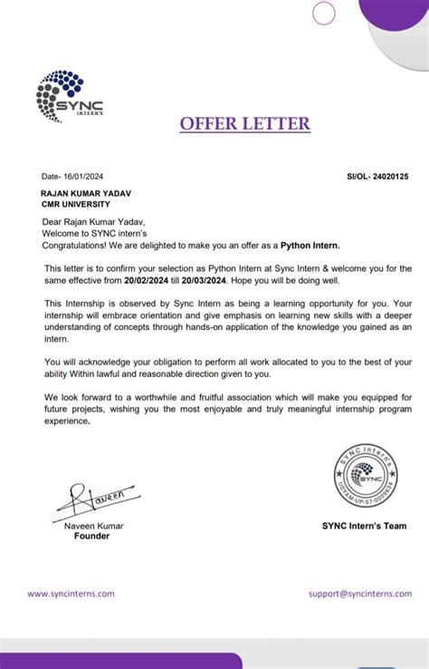 Rajan Kumar Yadav On Linkedin Syncinterns Internship Python