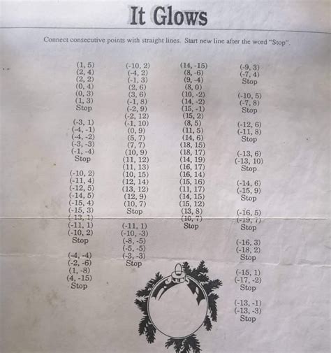 Solved It Glows Connect Consecutive Points With Straight Lines Start