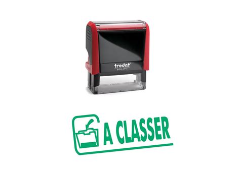 Tampon Encreur Pour Archives Formule A Classer Avec Logo