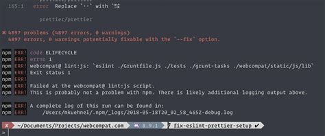 Having A Prettierrc File In User Directory Causes Linting Errors When Settings Vary From