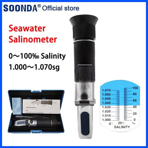 0 100‰ Seawater Salinometer Hydrometer Specific Gr Vicedeal