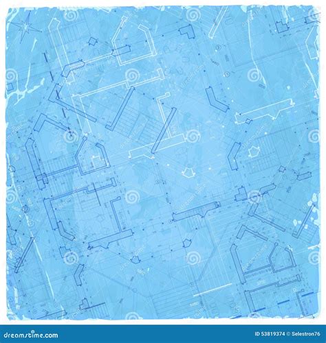 Blueprint House Plan Drawing The Figure Of The Jotting Sketch Cartoon