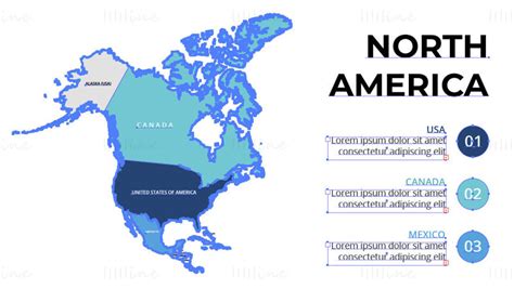 North America Map Vector