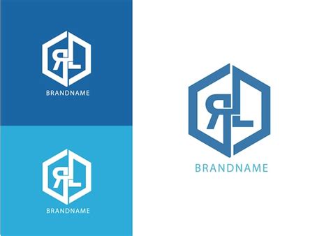 Premium Vector Modern Monogram Initial Letter Rl Logo Design Template
