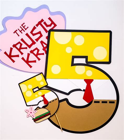The Number Five Is Made Up Of Paper And Stickers