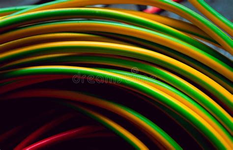 Electrical Equipment Wires And Insulation Background And Texture