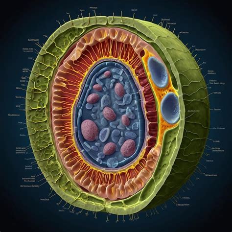 Plant Cell Anatomy Diagram Structure With All Part Nucleus Smooth Rough