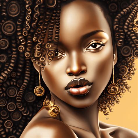 Melanin Dark Skinned Woman Graphic · Creative Fabrica