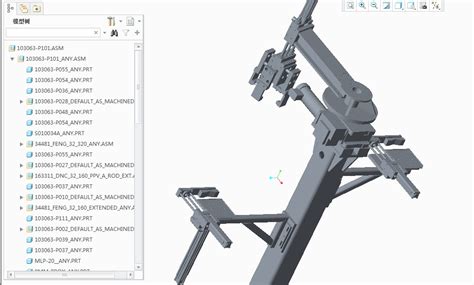 中转机构3d数模图纸 Creo设计 附step Keryi