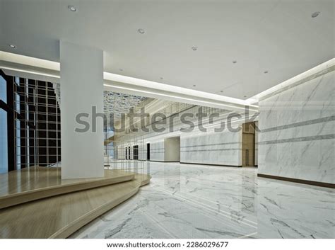 3d 호텔 리셉션 로비 스톡 일러스트 2286029677 Shutterstock