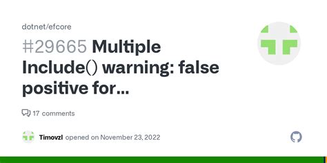 multiple include warning false positive for theninclude · issue
