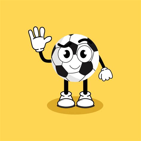 Illustration Vector Graphic Cartoon Character Of Cute Mascot Football
