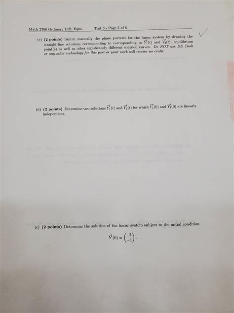 solved math 2306 ordinary diff eqns test 3 page 2 of 8