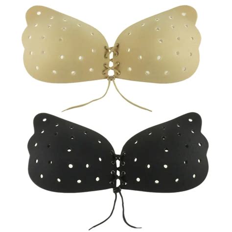 Adhesive Sticky On Push Up Fly Bra Womens Invisible Silicone Bra