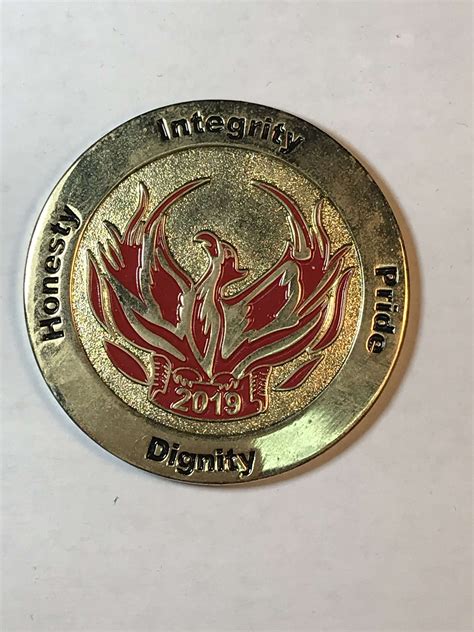 Challenge Coin Test Integrity Pride Dignity Honesty Ebay