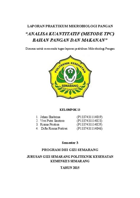 Doc Praktek Metode Total Plate Count Tpc Docx