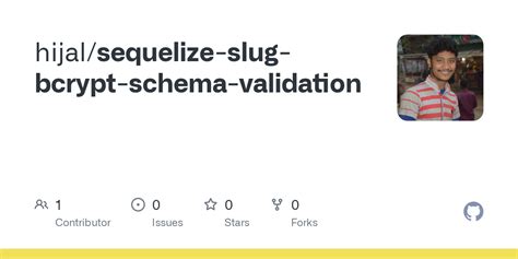 Github Hijalsequelize Slug Bcrypt Schema Validation