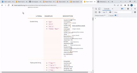 Bug Tables Content Overflow Issue 23460 Apache Beam GitHub