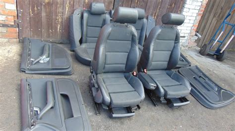 FOTELE KANAPA AUDI A4 B6 B7 KOMBI PÓŁ SKÓRA SPEED 10525403139