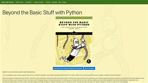 Beyond The Basic Stuff With Python Online Playground