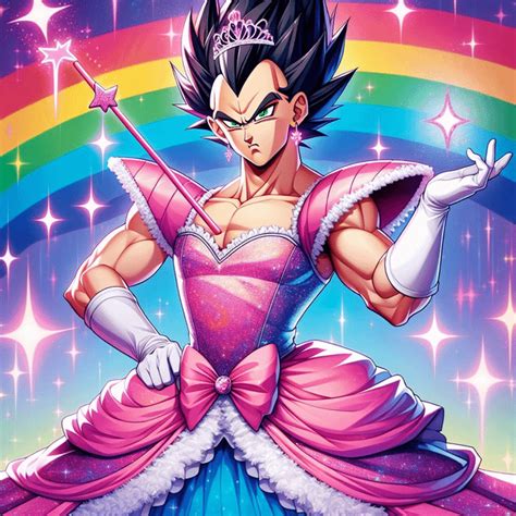 Vegeta Wearing A Princess Dress 💅💅 Rweirddalle