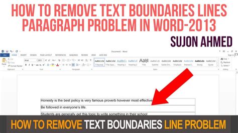 Show And Hide Text Boundary Word Line Problem Bangla Tutorial YouTube
