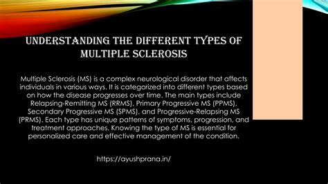 Understanding The Different Types Of Multiple Sclerosispptx