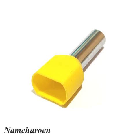 หางปลากลม คอร์ดเอ็น แบบมีฉนวน ย้ำรวมสายไฟ 2 เส้น ขนาด 10 Sqmm 100 ชิ้น Namcharoen Trading