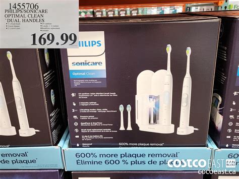 1455706 Philips Sonicare Optimal Clean Dual Handles 169 99 Costco