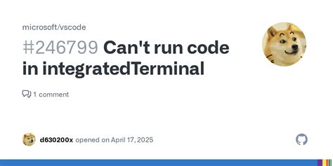 Cant Run Code In Integratedterminal · Issue 246799 · Microsoftvscode