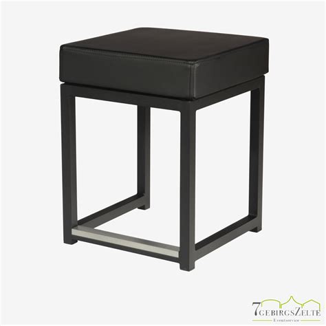 Kubo Cube Sitzhocker Stahl Schwarz Eventservice 7gebirgszelte