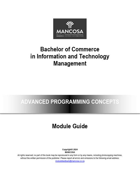 Bcom Itm Advanced Programming Concepts Pdf Computer Data Storage