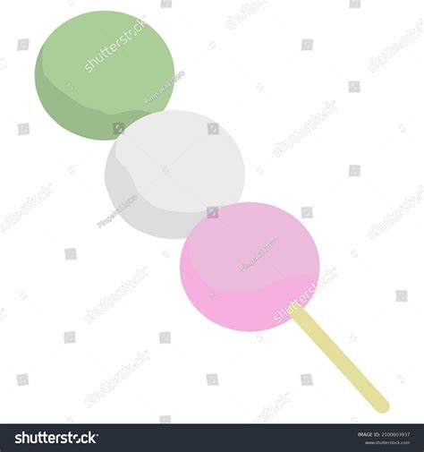 일본 하나미 당고 쌀만두 벡터 스톡 벡터로열티 프리 2100603937 Shutterstock