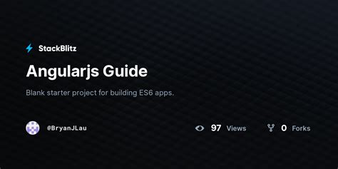 angularjs guide stackblitz