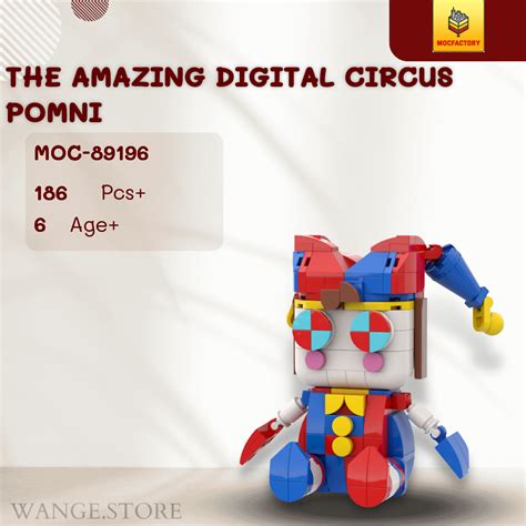 Moc Factory Movies And Games 89196 The Amazing Digital Circus Pomni Wange Block