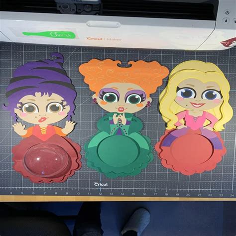 3 Witches Winifred Sarah And Mary Candy Holder Svg File We Like Svg