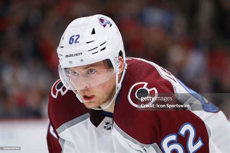 Colorado Avalanche Left Wing Artturi Lehkonen Looks On During A Game