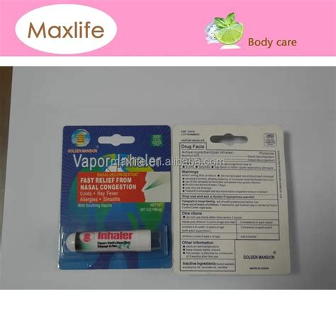 Nasal Menthol Vapor Blister Packing Inhaler Sticknasal Inhaler Buy