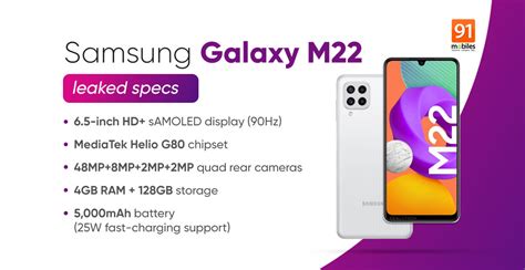 Samsung Galaxy M22 specifications and renders leaked ahead of launch ...