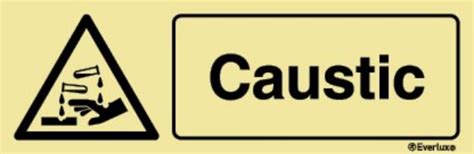 Webshop Datema Nautical Safety Caustic Hazard Warning 300x100