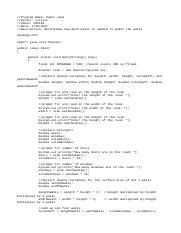 Paint Java Program Name Paint Java Author Xxxxxxx Class CSC Date