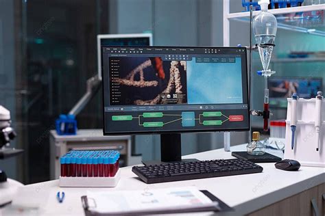 Nobody In Scientific Laboratory With Research Equipment Chemistry