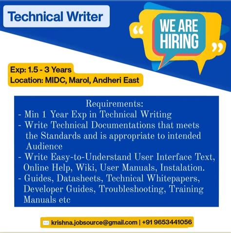 Krishna Joshi On Linkedin Hiringnow Technicalwriter Technicalwriting Technicalwritingjobs