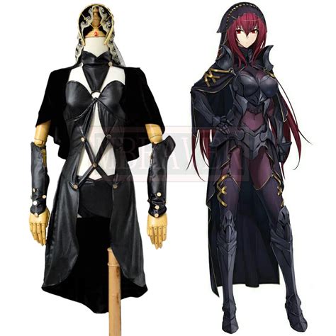 Fate Grand Order Caster Scathach Cos Halloween Uniform Full Set Cosplay