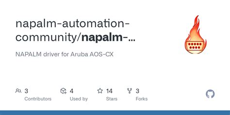 Github Napalm Automation Communitynapalm Aruba Cx Napalm Driver For