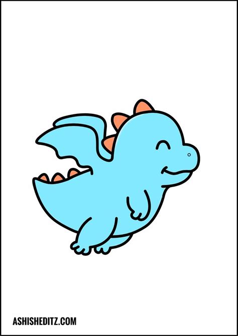 Step By Step Easy Cute Dinosaur Drawing Tutorial