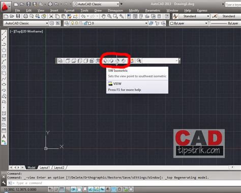Cara Merubah Tampilan 2d Ke 3d Isometric Interface Autocad Tips Triks
