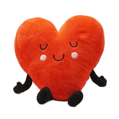 China Valentines Day Red Heart Plush Toy Pillow Manufacturers