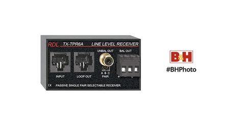 RDL TX TPR6A Passive Single Pair Receiver Twisted Pair